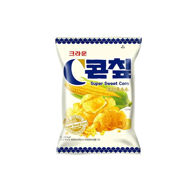 CORN CHIP SNACK, SUPER SWEET CORN 70G크라운) 콘칩 초당옥수수 70G – GIANTS MARKET